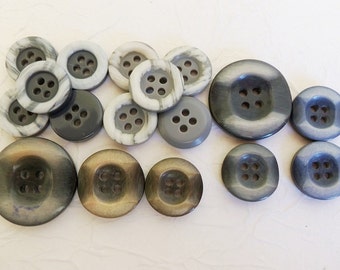 Popular items for two tone buttons on Etsy