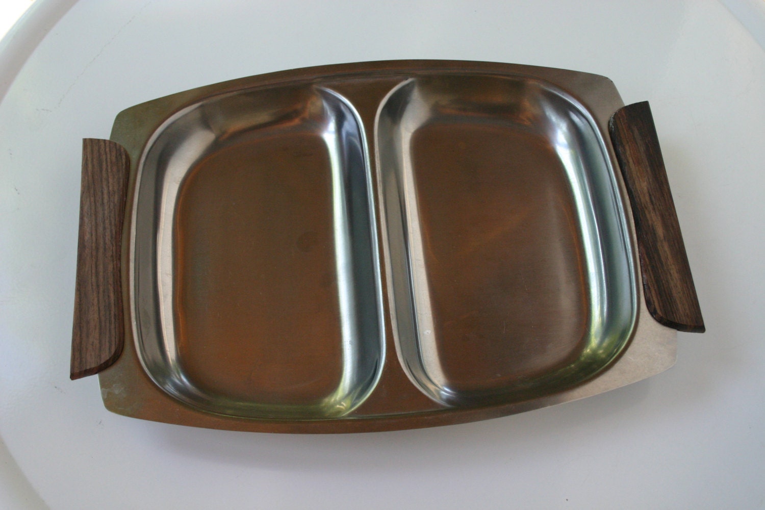 Danish Modern Stainless Steel Divided Serving Tray – Haute Juice