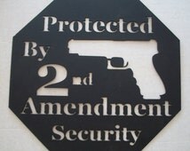 Popular items for 2nd amendment sign on Etsy