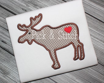Moose applique | Etsy