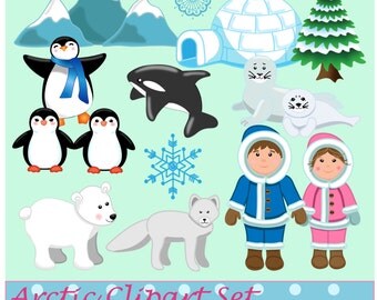 Popular items for polar bear clipart on Etsy