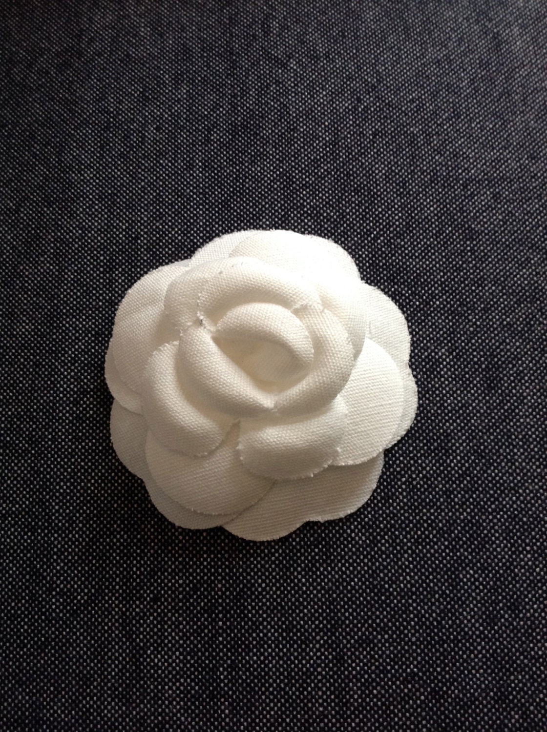 Vintage CHANEL white Camellia Flower