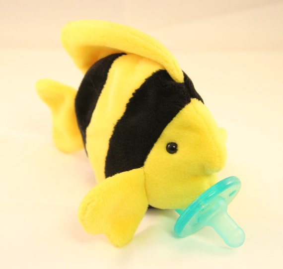 black and yellow fish pacifier holder pacimal you choose the