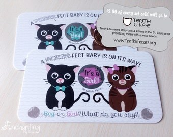 10 Baby Name Reveal Scratch off Cards by EnchantingByDesign