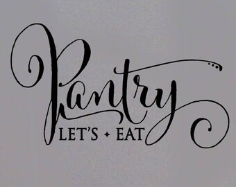 Pantry word | Etsy