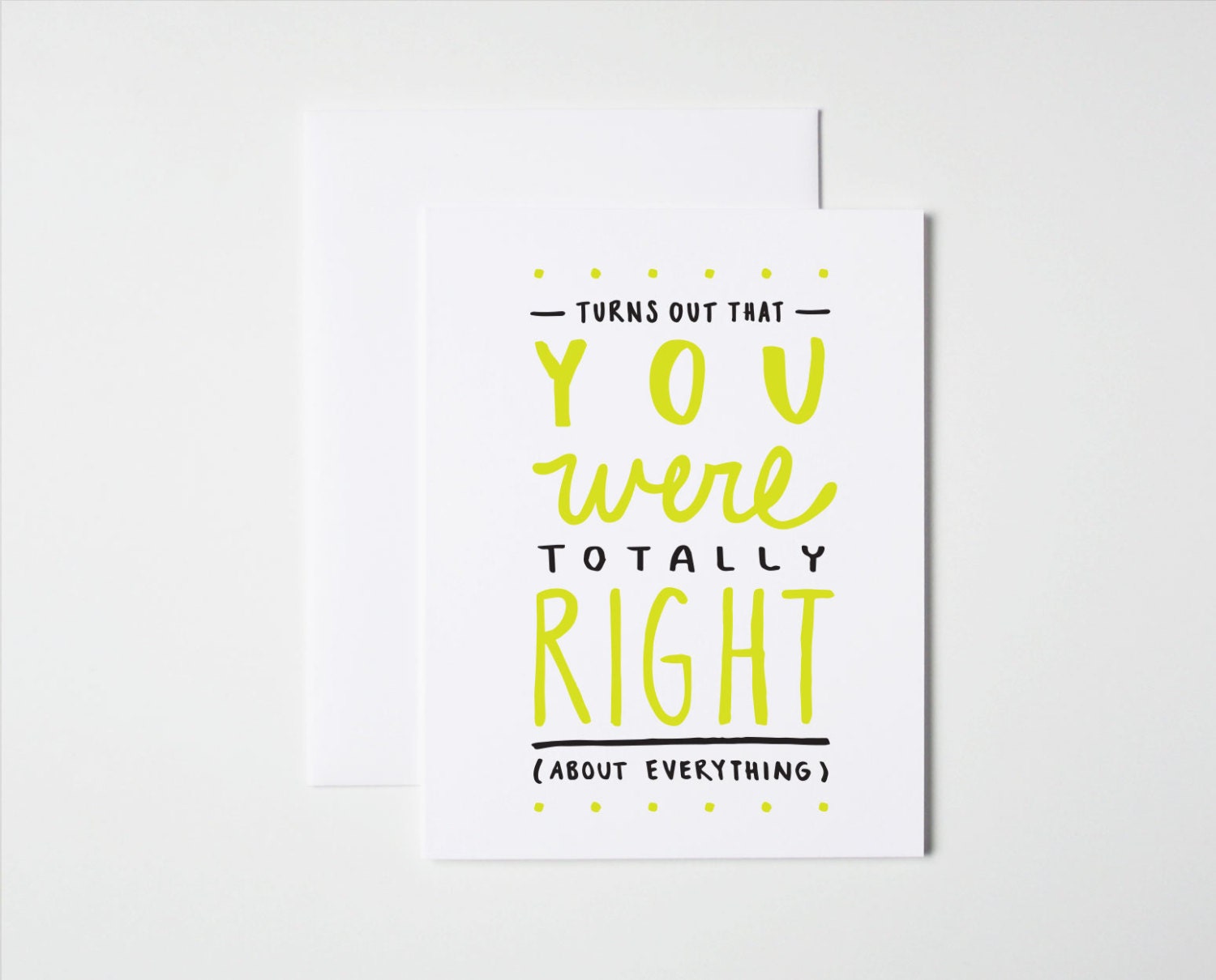 Funny Mother's Day Card You Were Right