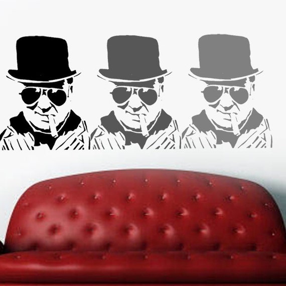 Banksy Stencil Winston Churchill Reusable Graffiti Stencil Art