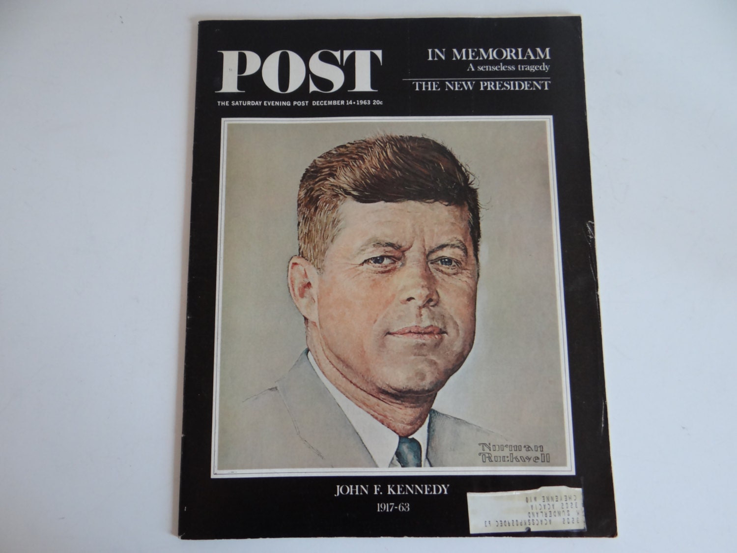 1963 December 14 Saturday Evening Post Magazine JFK John F