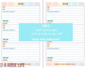 Unique goal setting related items | Etsy