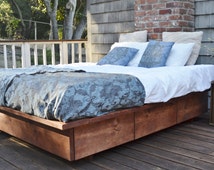 Popular items for rustic platform bed on Etsy