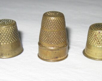 Popular items for brass thimble on Etsy