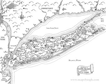 Fantasy map of Boston