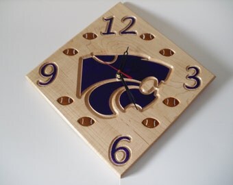 Kansas State University Wildcats Football Clock licensed product ...