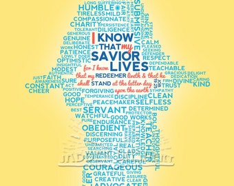 Popular items for know my savior lives on Etsy