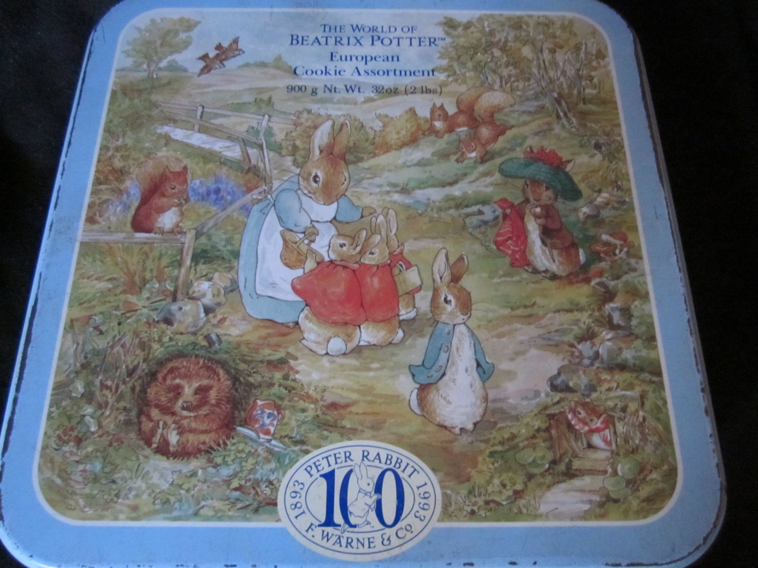 Vintage Biscuit Tin Celebrating 100 Years Of Beatrix Potter, Peter ...