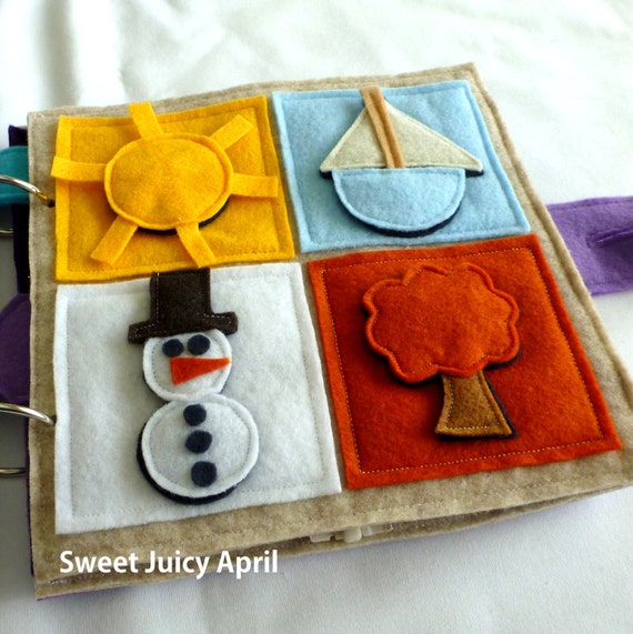 Custom Velcro Matching Quiet Book Page