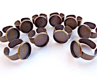 Brass ring blanks | Etsy