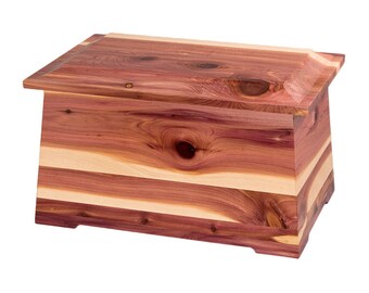 Boston Cedar Wood Cremation Urn by MemorialsForever on Etsy