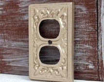 Unique gold outlet cover related items | Etsy