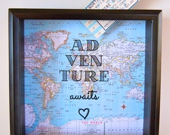 Popular items for map shadow box on Etsy