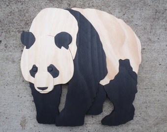 Intarsia bear | Etsy