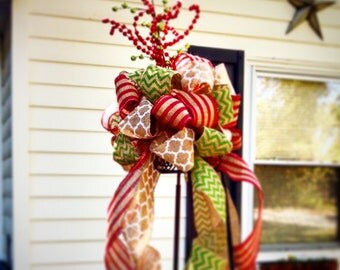 Burlap tree topper | Etsy