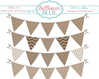 Rainbow Ombre Chalk Bunting Banner Clipart by BellhavenBlue