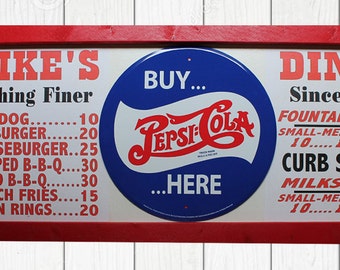 Pepsi sign | Etsy