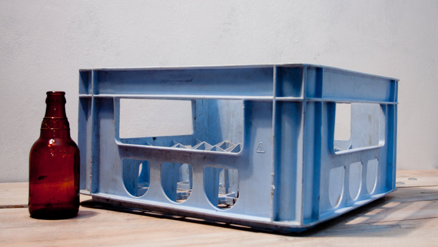 light blue beer crate crate East Germany Pneumant stool shelf 5 – Haute ...