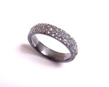 Unique meteorite wedding band related items | Etsy