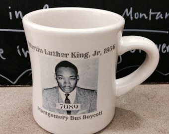 Martin Luther King Jr Mug Shot, Ceramic Coffee Mug, Montgomery Bus ...