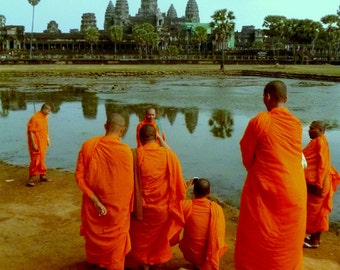 Items similar to Cambodia Photography - Buddhist Monks - 8x10 Fine Art ...