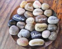 Unique affirmation stones related items | Etsy