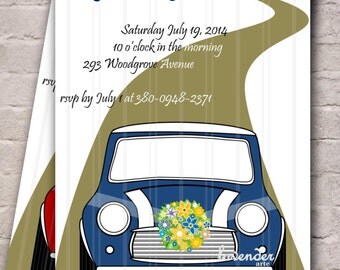 Mini cooper card | Etsy