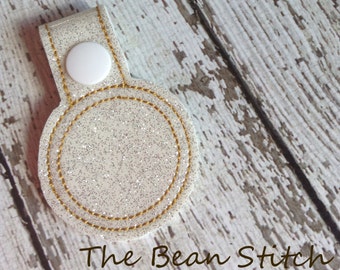 Embroidery Machine Download Design File Tag Key Fob by BeanStitch