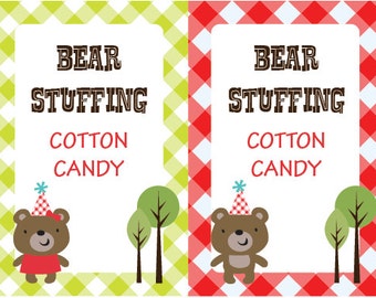 Teddy bear labels | Etsy