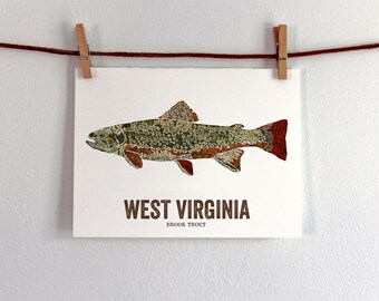 Wisconsin State Fish Map art Nature Outdoor art by WoodenPencilCo