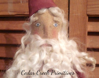 Primitive Santa Stump Doll
