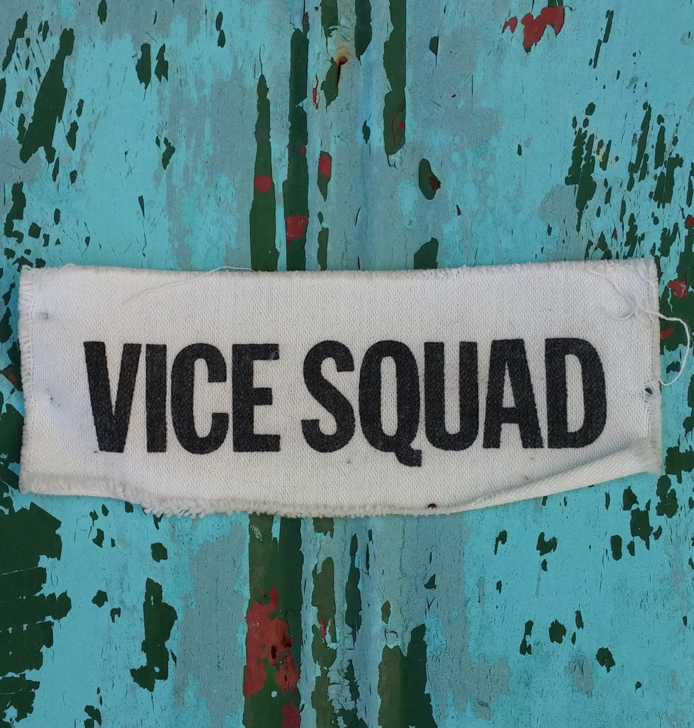 Vintage Vice Squad Sew On Screen Printed Patch