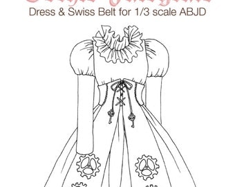 DCP07 MSD size Baroque Coat pattern Digital Download