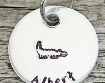 Alligator dog collar | Etsy