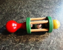 Popular items for wooden rattle on Etsy