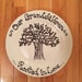 Family Tree Plate: Personalized Grandparent Plate Family Name