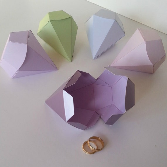 Printable Gem Gift Box DIY Downloadable PDF Template Fun