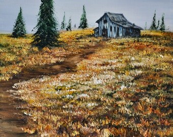 Little Shack 20x16 Original Landscape Oil Painting, Gallery Quality ...