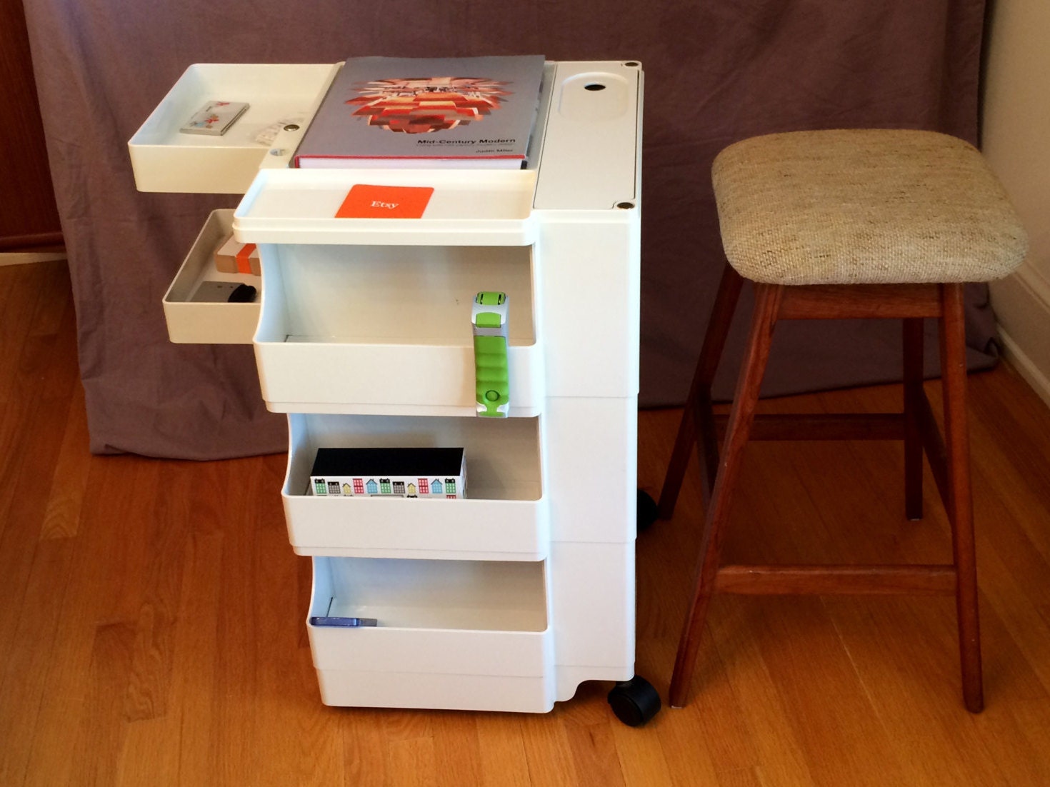 Joe Colombo Storage Cart // Artist-Architect Caddy // Bieffeplast ...