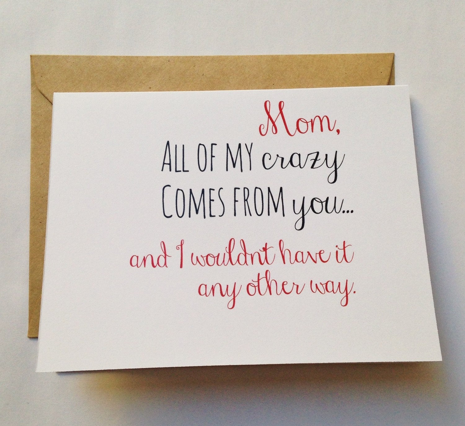 Mom Card Mother s Day Card Mom Birthday Card Funny