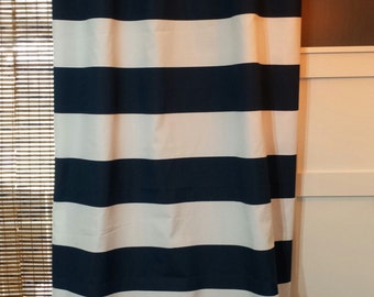 Nautical Stripe Drape Curtain Drape