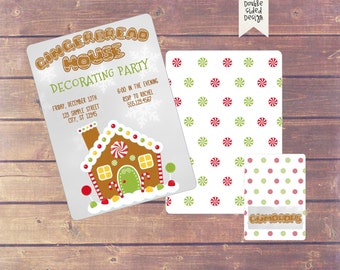 Popular items for gingerbread invite on Etsy