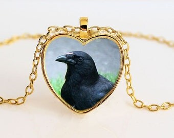 Crow jewelry | Etsy